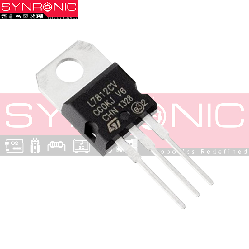 7812 Voltage Regulator IC TO-220 – Synronic