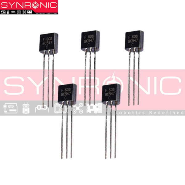 BC547 Transistor Bipolar-NPN (Pack of 5 Pieces) – Synronic