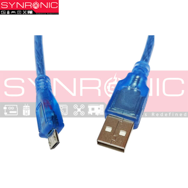 Nodemcu / Leonardo / Due Micro Usb Programming Cable 30cms – Synronic